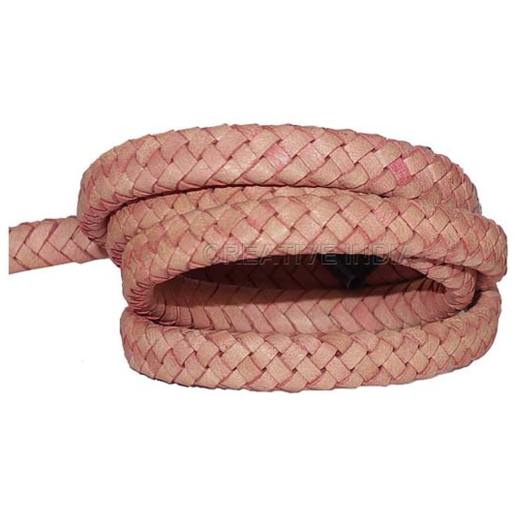 Flat Braided Leather Cords - Creative India
