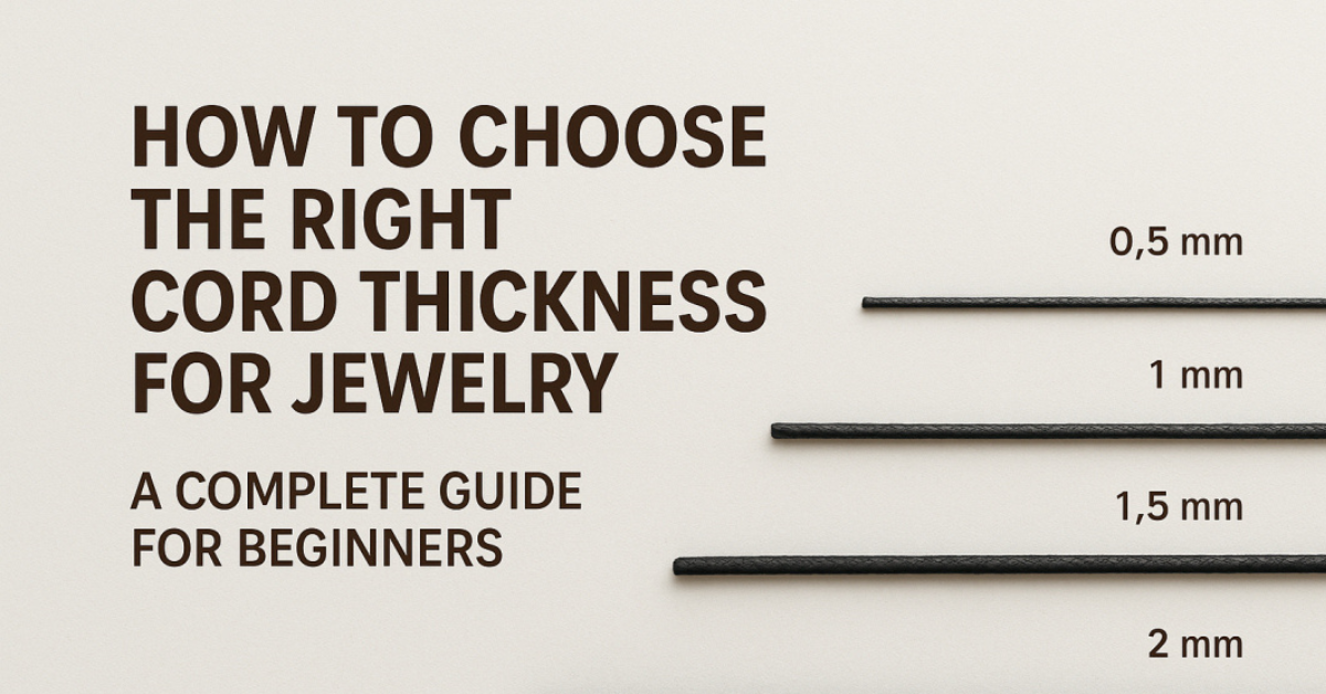How to Choose the Right Cord Thickness for Jewelry: A Complete Guide ...